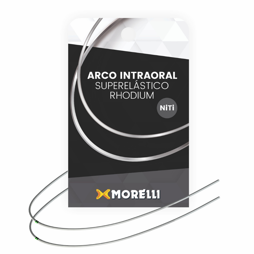 Arco Intraoral Rhodium Superelástico Médio - NiTi - Redondo Ø0,30mm ...