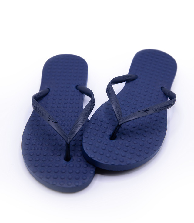 Feminina Blue Fin - Green Flip Flops