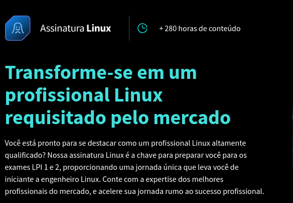 Assinatura de Cursos Linux - 4Linux