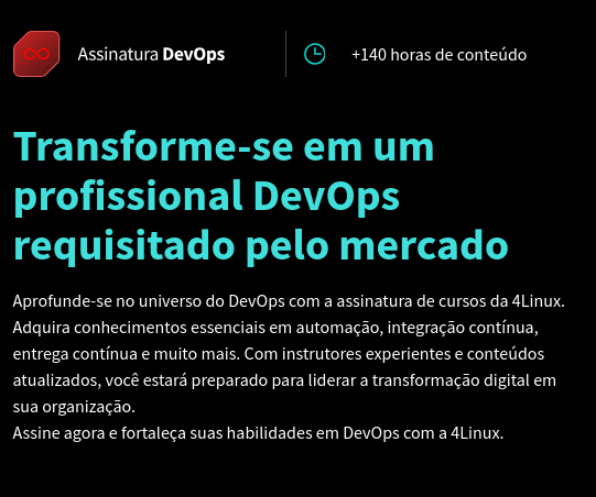 Assinatura de Cursos DevOps - 4Linux