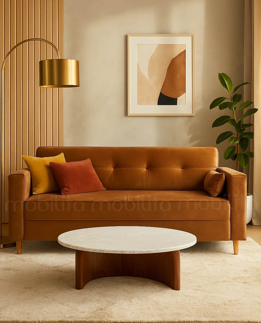 Sofá Capri 1,70m Fixo para Sala Compacta | Design Clean e Acabamento Premium